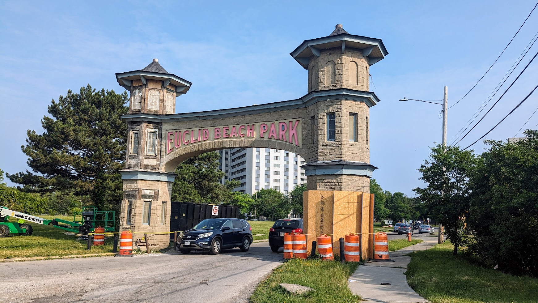 After years of collisions, iconic Euclid Beach Arch being moved – The Land